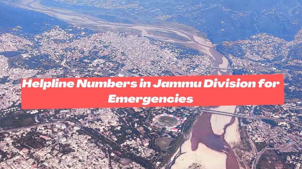 Important Helpline Numbers In Jammu Division For Emergencies